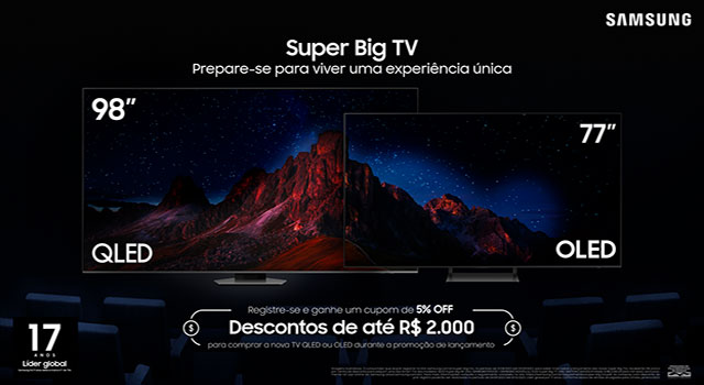 Samsung abre pré-registro para lançamento das Super Big TVs