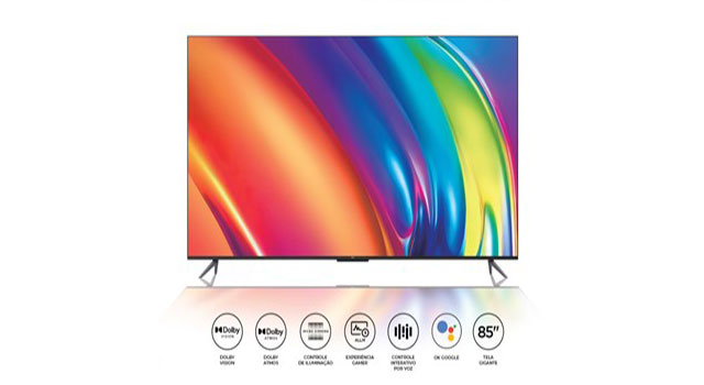 TCL apresenta modelo P745 4K UHD TV com 85 polegadas - TecnoInforme
